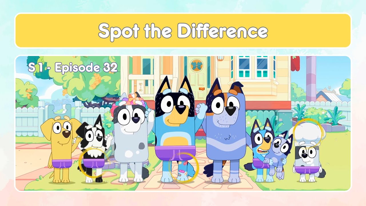 Bluey Quiz - Bluey S1E32 Bumpy & Wise Old Wolfhound ｜ Spot the ...
