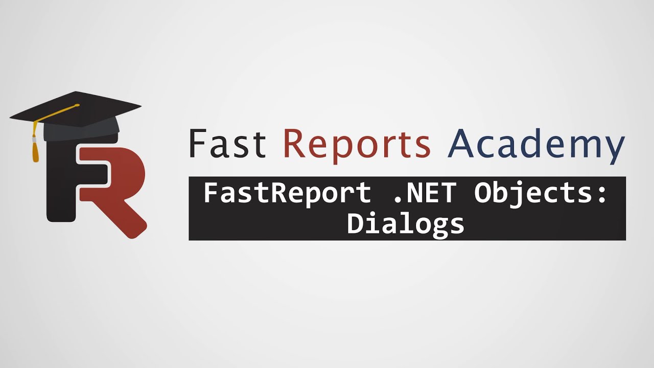 FastReport .NET Objects: Dialogs - YouTube