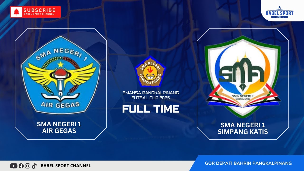 SMA NEGERI 1 AIR GEGAS VS SMA NEGERI 1 SIMPANG KATIS - YouTube