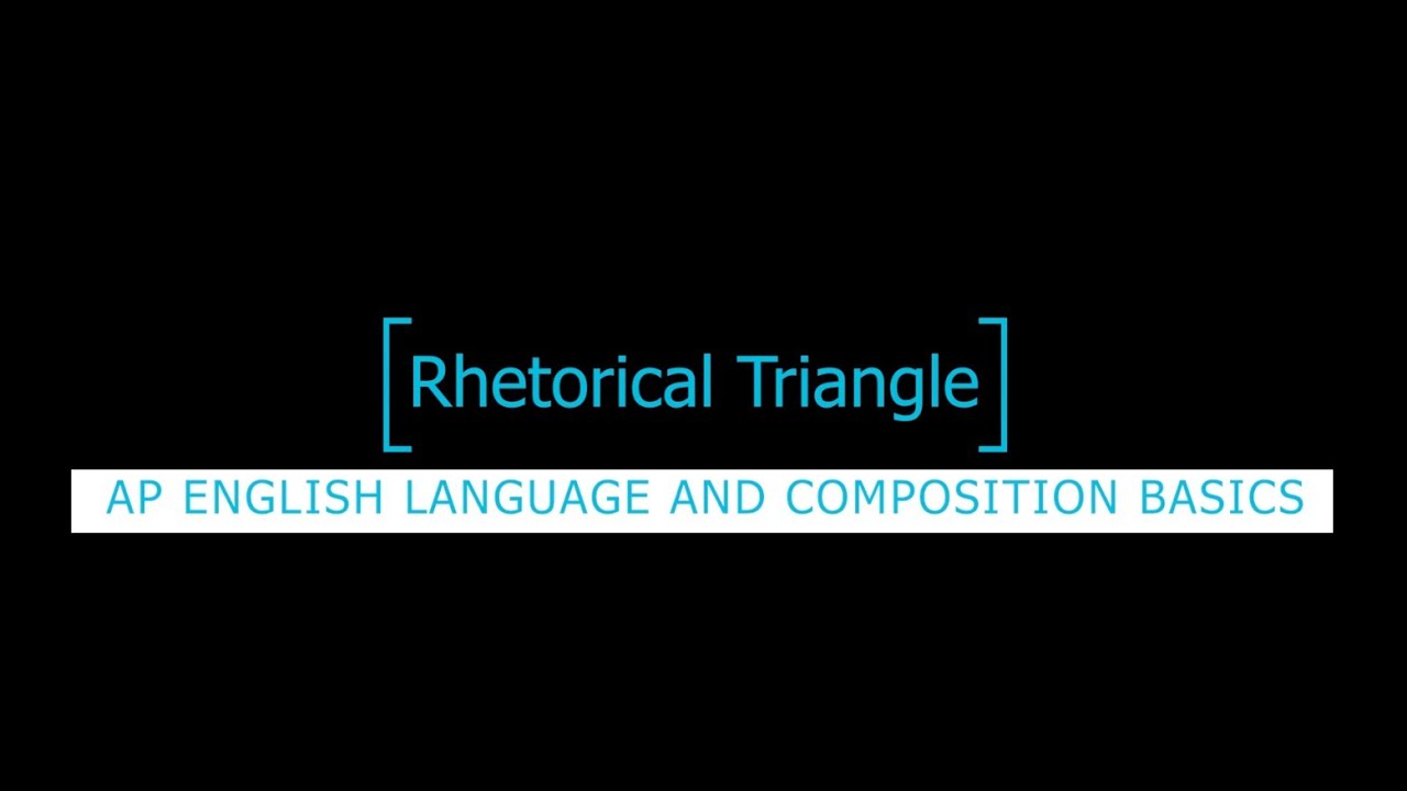 Rhetorical Triangle--Rhetoric Basics - YouTube