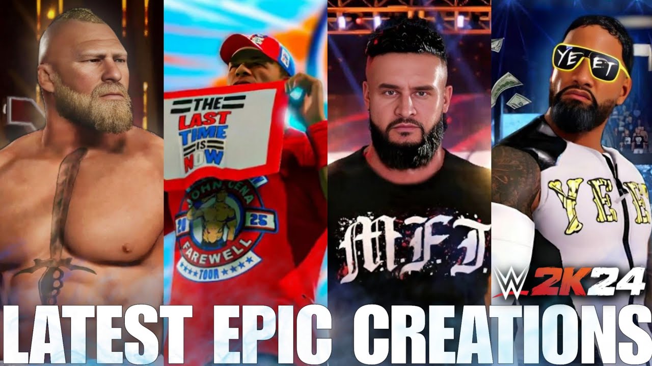 WWE2K24 CRAZY LATEST COMMUNITY CREATIONS THAT WORTH DOWNLOADING - YouTube