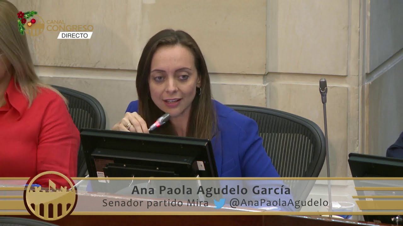 Ana Paola Agudelo, Plenaria 10 de Diciembre - Intervención Debate ...
