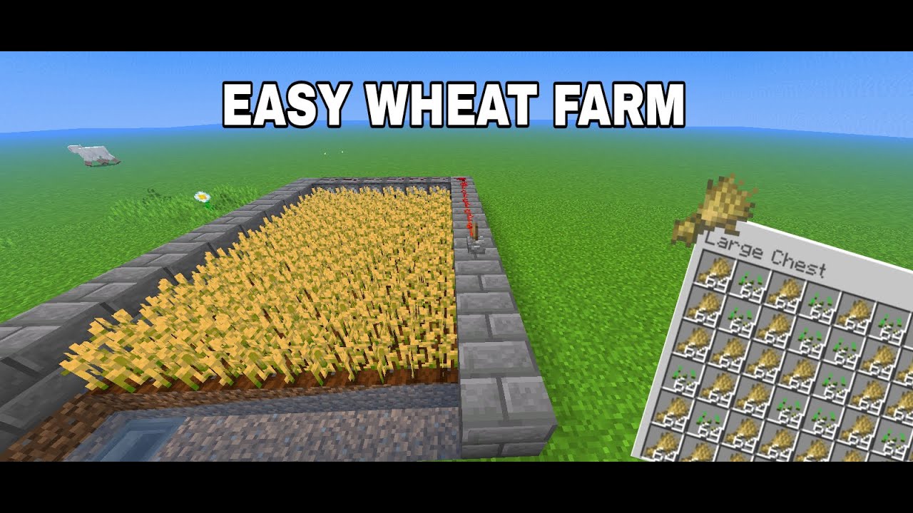 Easy Auto Wheat Farm In Minecraft 1.20 - YouTube