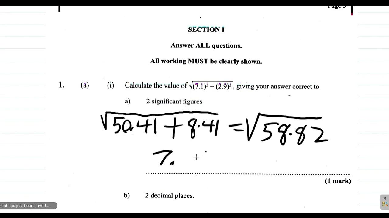 CSEC Mathematics May 2024 Question 1 a - YouTube