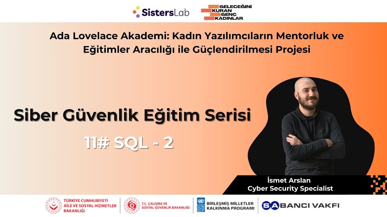 11# SQL - 2 | Ada Lovelace Akademi Projesi | SistersLab - YouTube