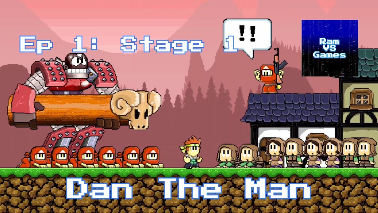 Dan The Man Gameplay | Episode 1 Stage 1| @ramvsgames - YouTube