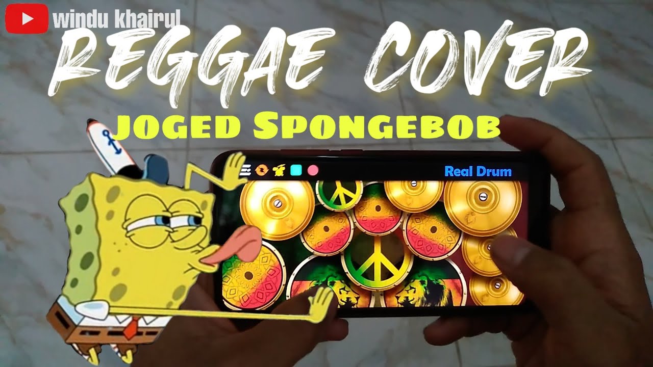 Real drum cover reggae | joged Spongebob - YouTube
