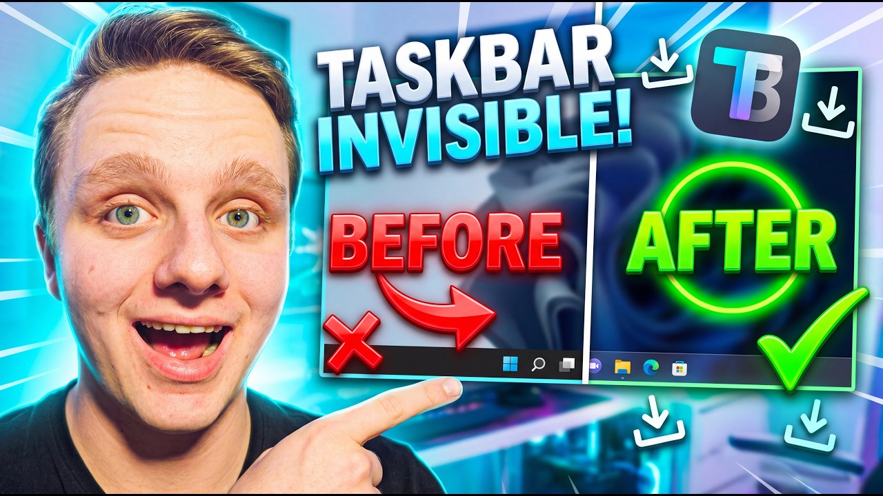 MAKE WINDOWS CLEAN! (Transparent Taskbar) - YouTube