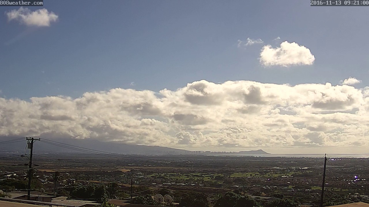 Hawaii Weather Webcam Timelapse for Sunday, November 13 2016 - YouTube
