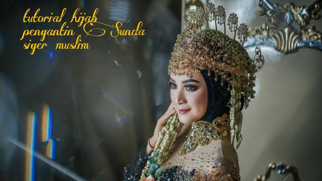 tutorial hijab pengantin Sunda siger by wwg - YouTube