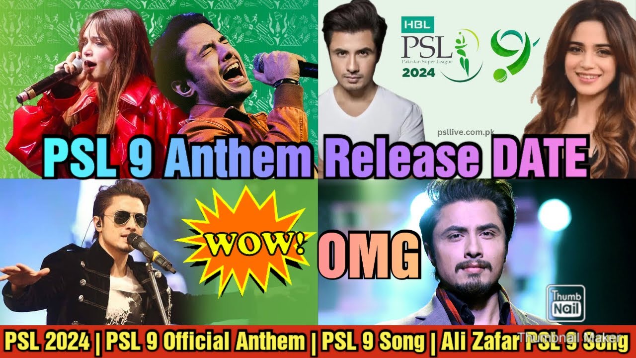 PSL 2024 | PSL 9 Official Anthem | PSL 9 Song | PSL 9 Anthem Release ...