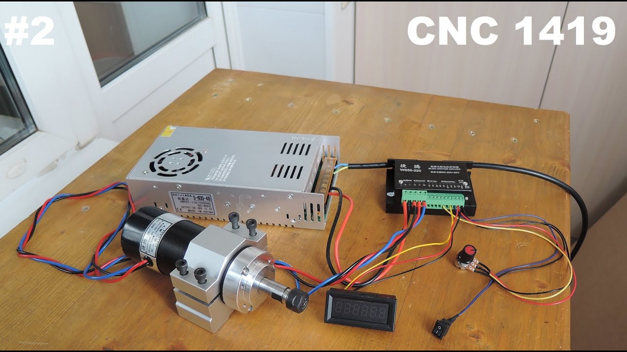 #2. CNC 1419 - Обзор шпинделя 500W. - YouTube
