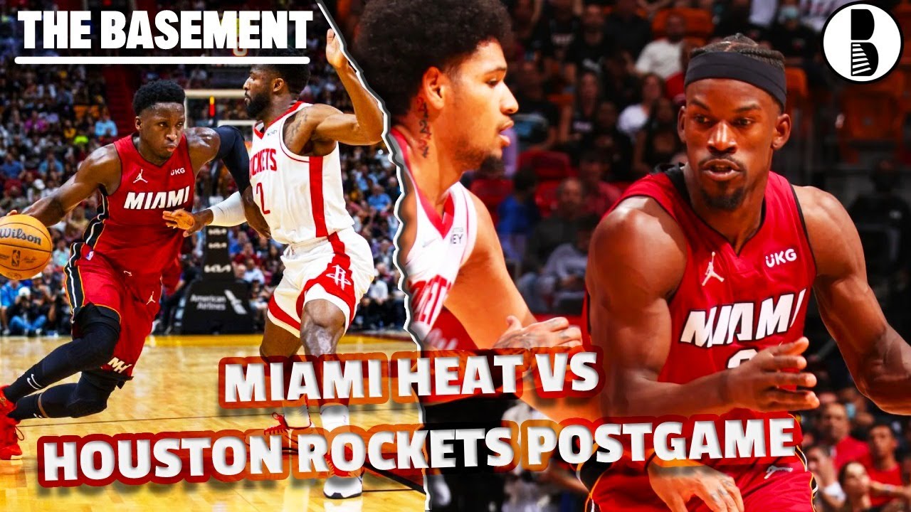 Miami Heat vs. Houston Rockets Postgame Show | The Basement Sports ...