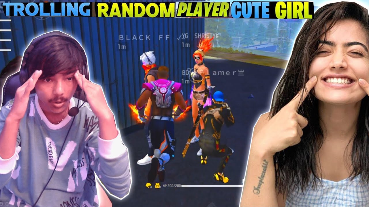 TROLLING RANDOM PLAYER WITH CUTE GIRL🤣🤣 FUNNY REACTION🤣🤣 - YouTube