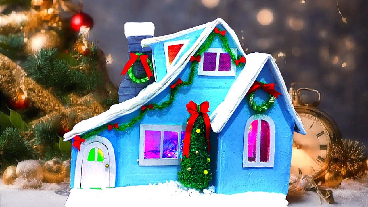 cardboard house christmas diy -cardboard diy house christmas # ...