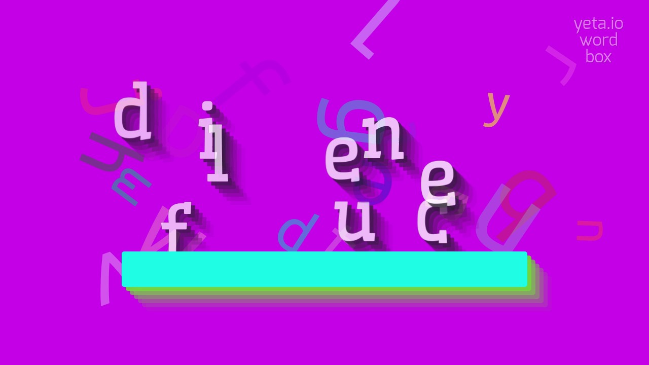 How to say "difluence"! (High Quality Voices) - YouTube