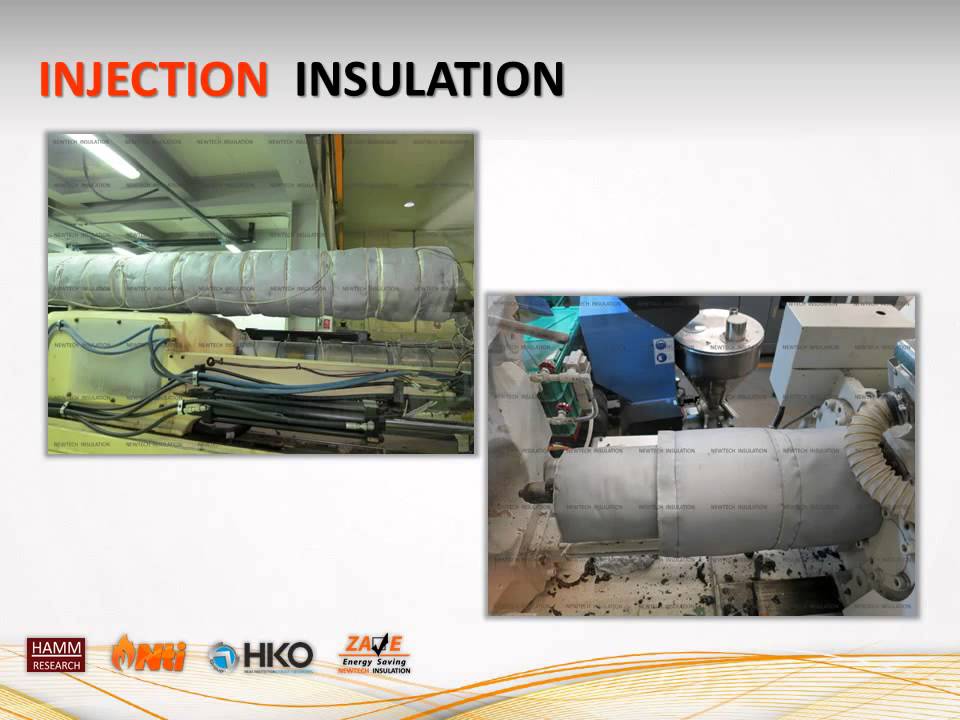 NEWTECH INSULATION Energy saving insulation for plastic injection machines - YouTube