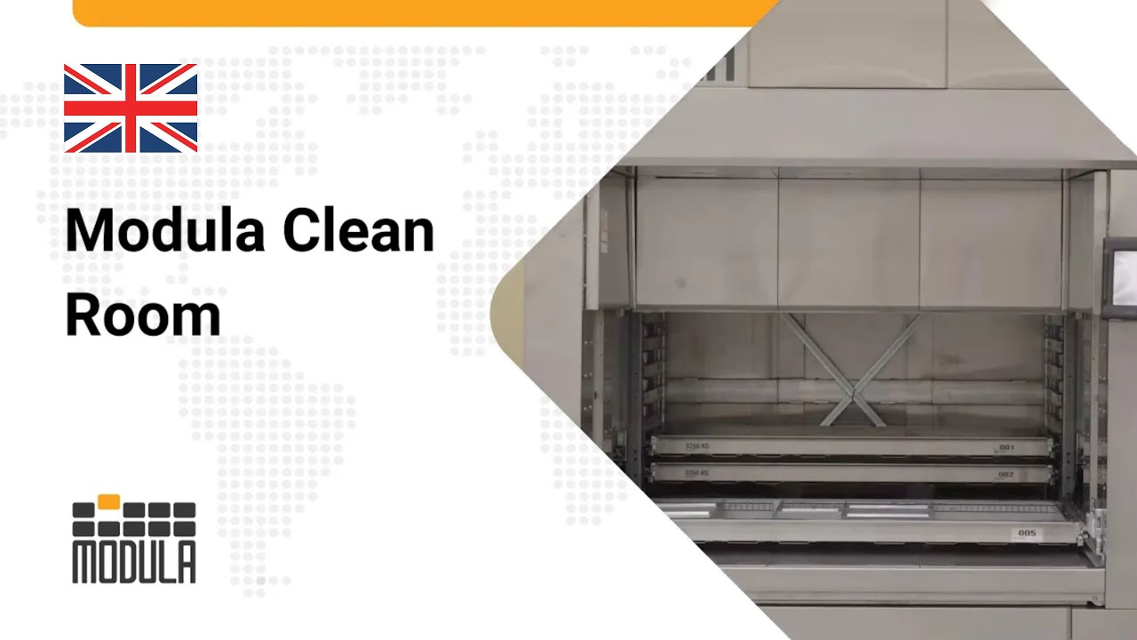 Modula Clean Room: the warehouse for clean rooms - YouTube