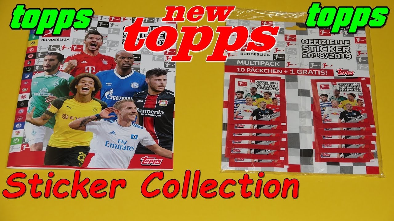 topps Bundesliga Sticker Album Saison 2019 neue stickers einkleben in ...