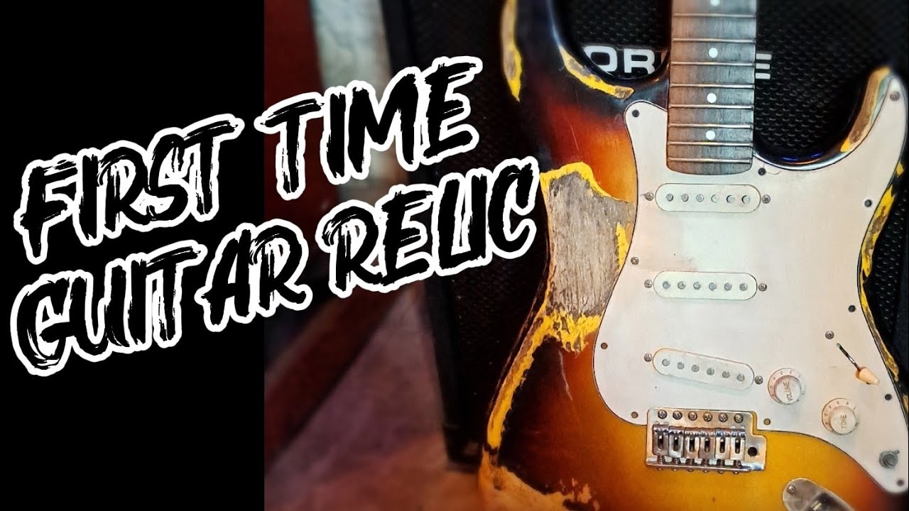 RELIC ON A POLY FINISHED PLY WOOD STRATOCASTER. CHEAP GUITAR BUILD # ...