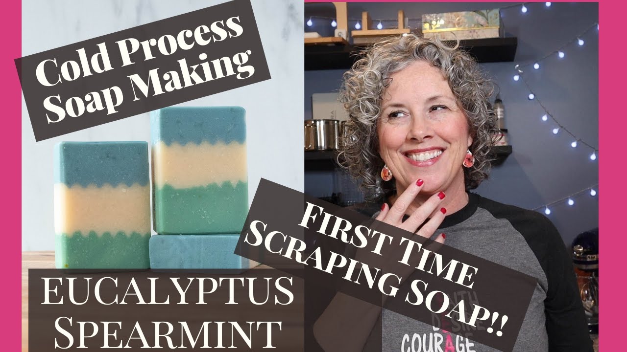 How to Use Cake Tools to Scrape Cold Process Soap Layers - YouTube