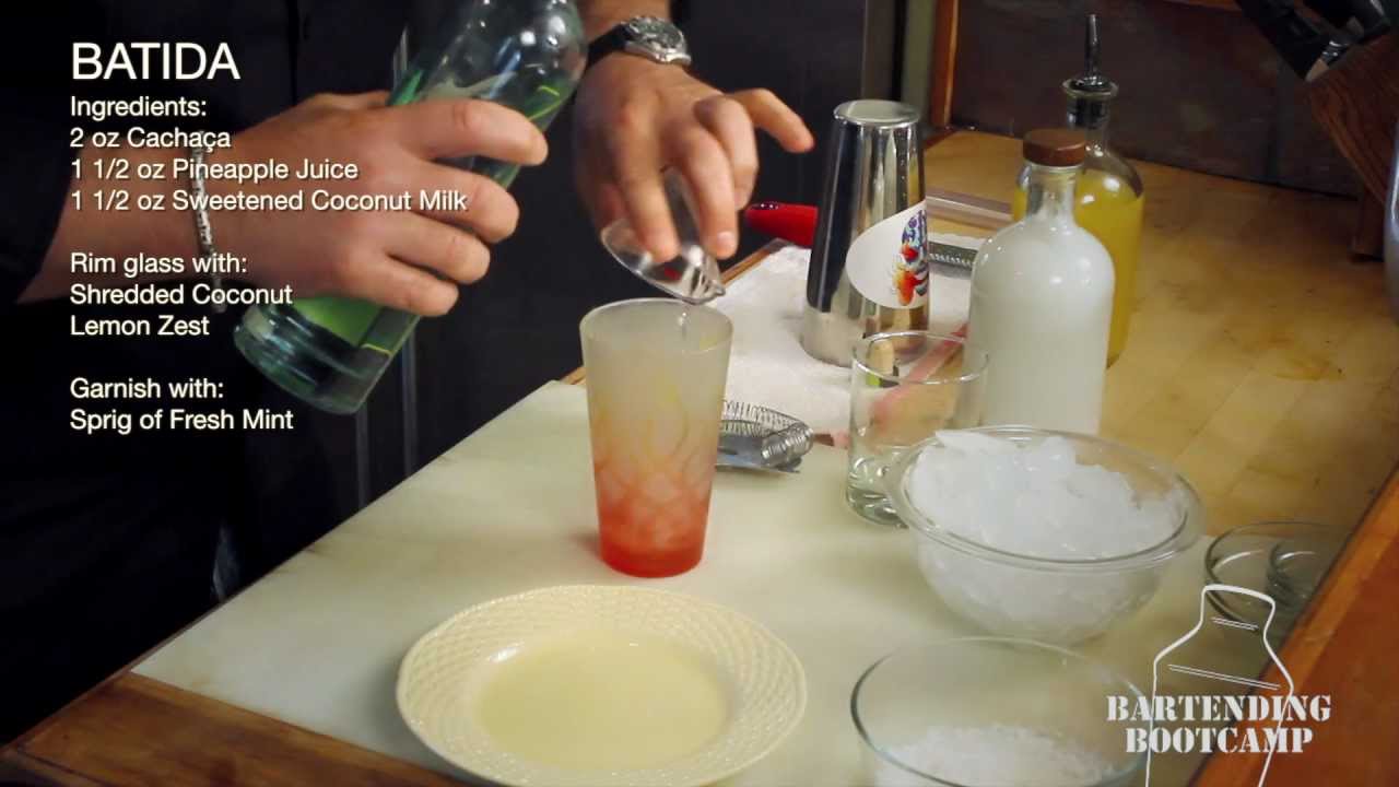 How to Make a Batida Cocktail - Bartending Bootcamp - YouTube