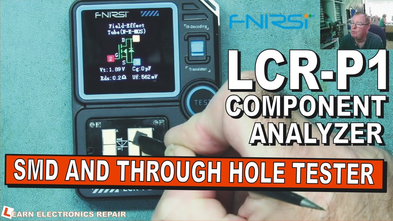 FNIRSI LCR-P1 SMD + Through Hole Component Transistors Mosfet Tester ...