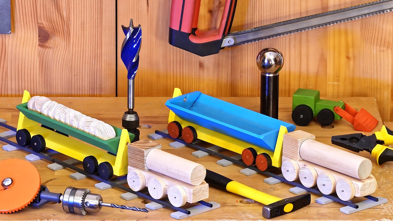 Build a Side Dump Railcar with Kids - YouTube