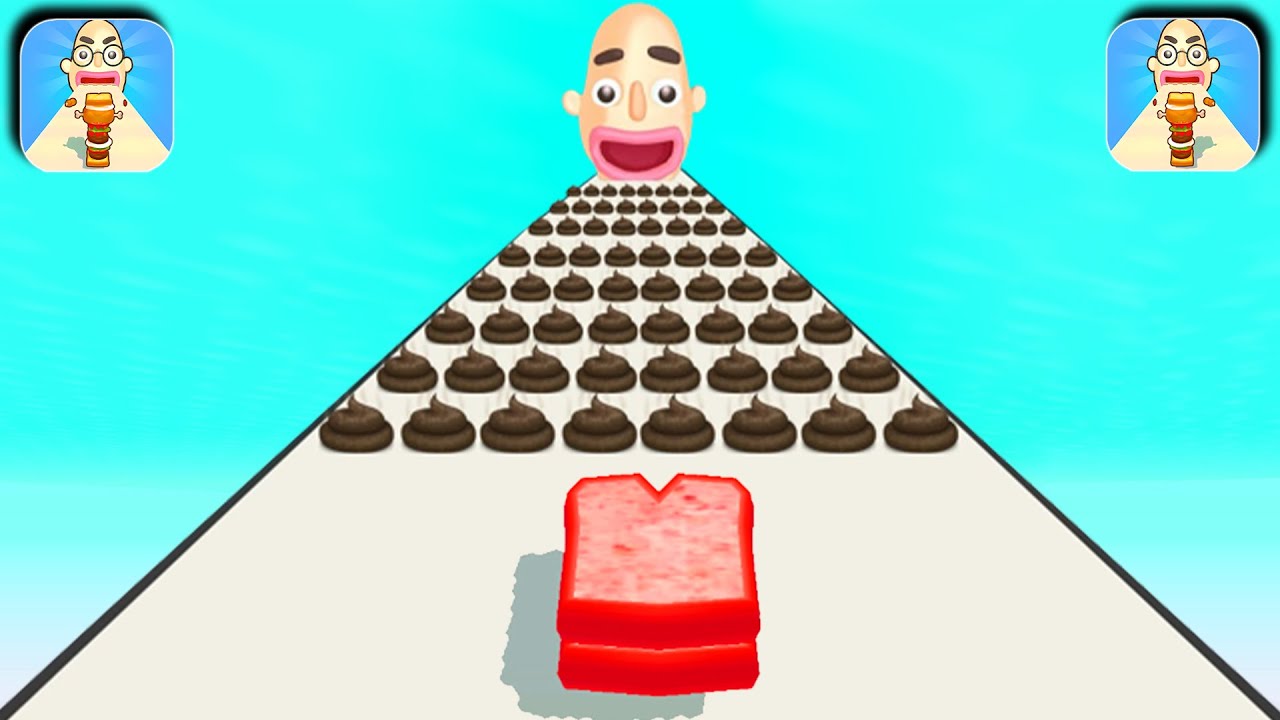 Pancake Run Sandwich Runner, Lip Runner Gameplay NEW UPDATE! Trailer ...