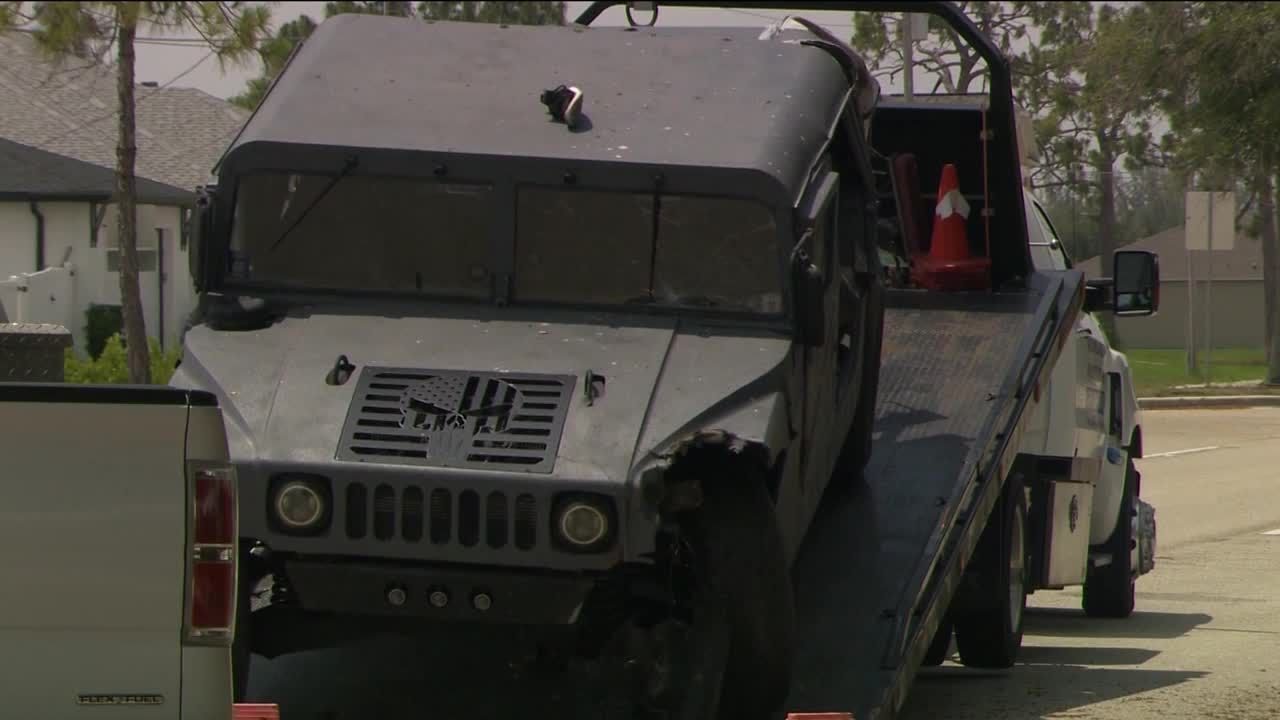 Driver reportedly loses control of Humvee, crashes into trees in Cape ...