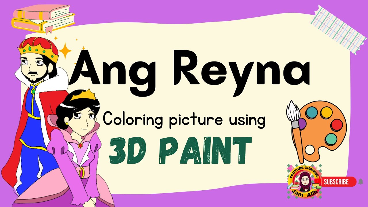 Ang Reyna Digital Coloring timelapse video - YouTube