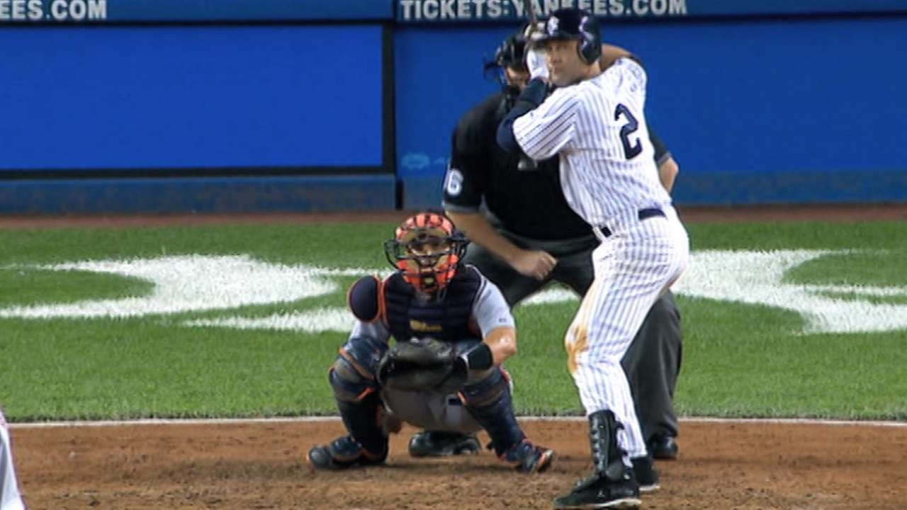 Derek Jeter goes 5-for-5 to lead Yankees to a Game 1 victory - YouTube