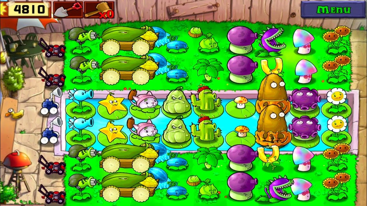 Plants vs Zombies|| Survival Pool Gameplay Mod Menu | PvZ Hack Video 1080 60p Ep 79 - YouTube