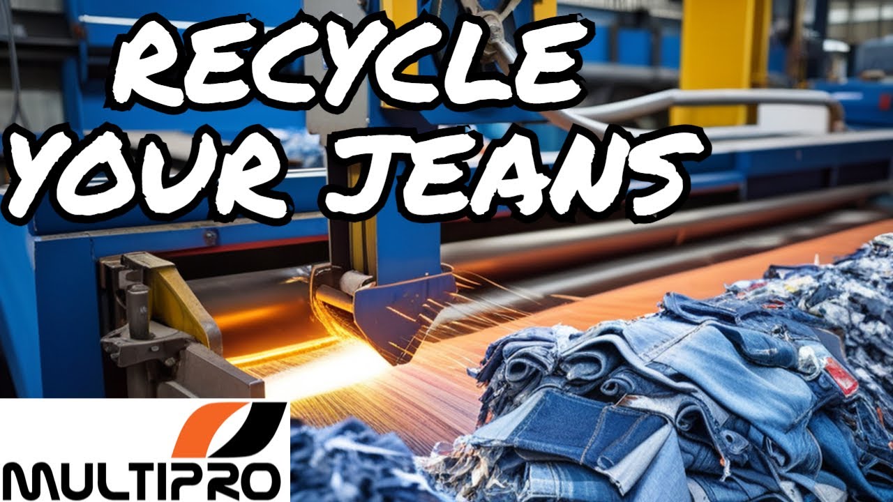 Jeans Fabric Recycling Machine / Waste Jeans Machine By Multipro - YouTube
