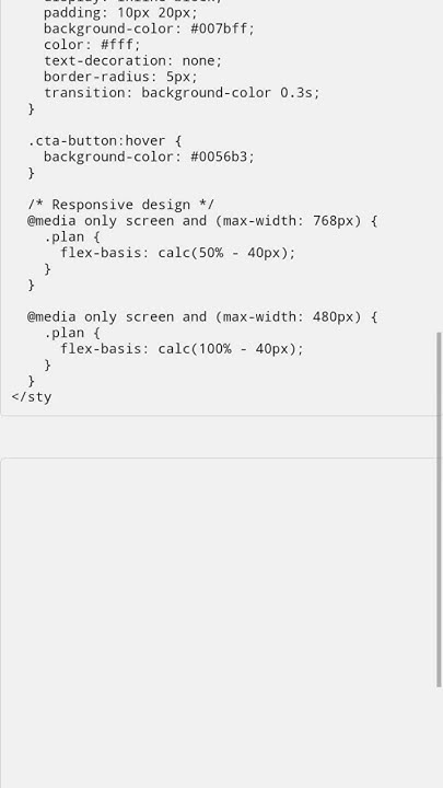 Easily Code A Responsive Pricing Table With Css Flexbox Html Css Tutorial Shorts Webdesign