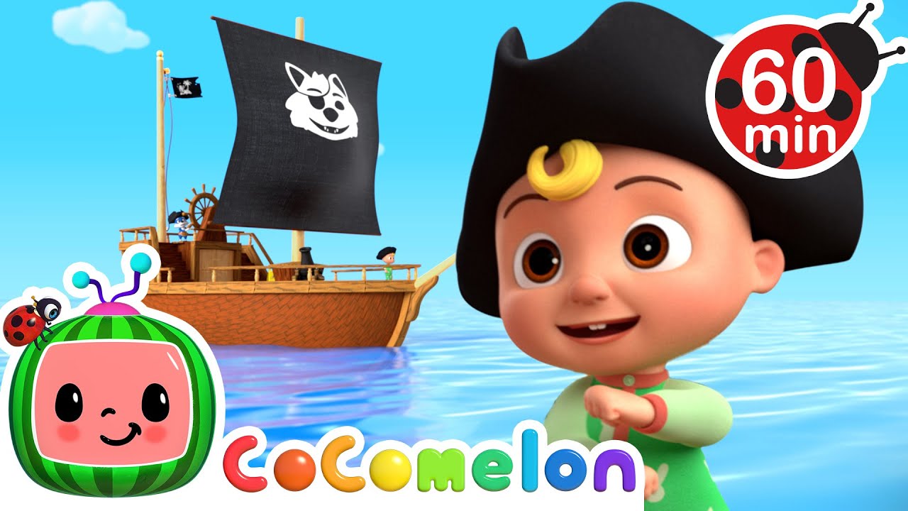 Wheels on the Pirate Ship! 🏴‍☠️ | CoComelon Nursery Rhymes and Kids ...