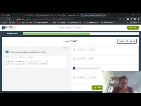 final test course pcap netacad python - YouTube