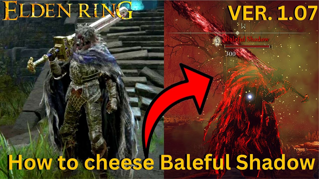 Elden Ring: How to cheese Baleful Shadow(ver. 1.07(Noktella Waterfall ...