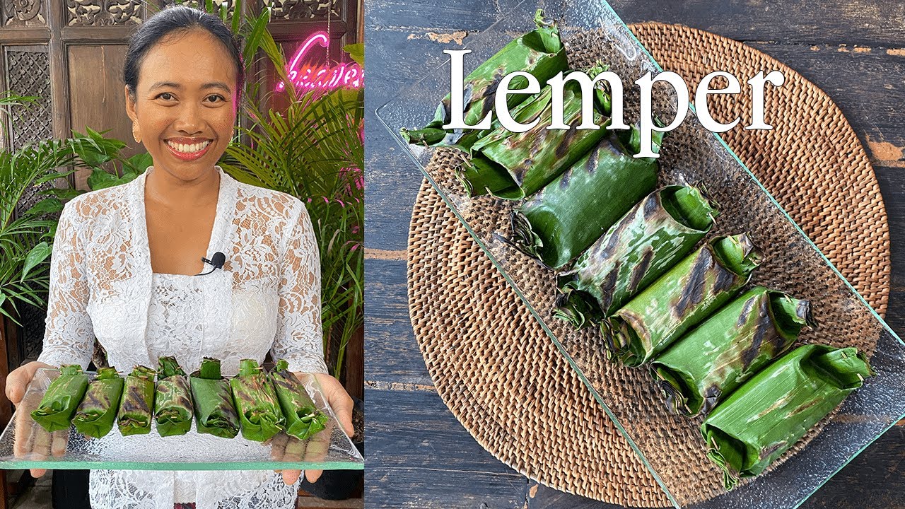 Lemper , Indonesian Sticky Rice with Chicken Fiiling - YouTube