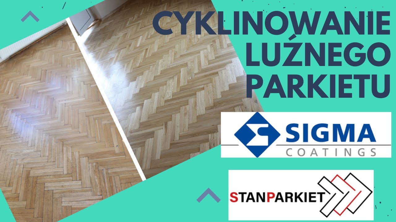 Cyklinowanie luźnego parkietu dębowego - YouTube
