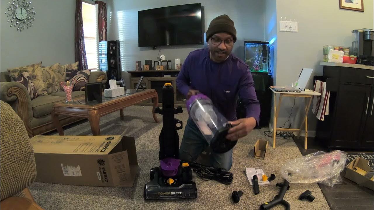Eureka PowerSpeed Bagless Upright Vacuum Cleaner Unboxing - YouTube
