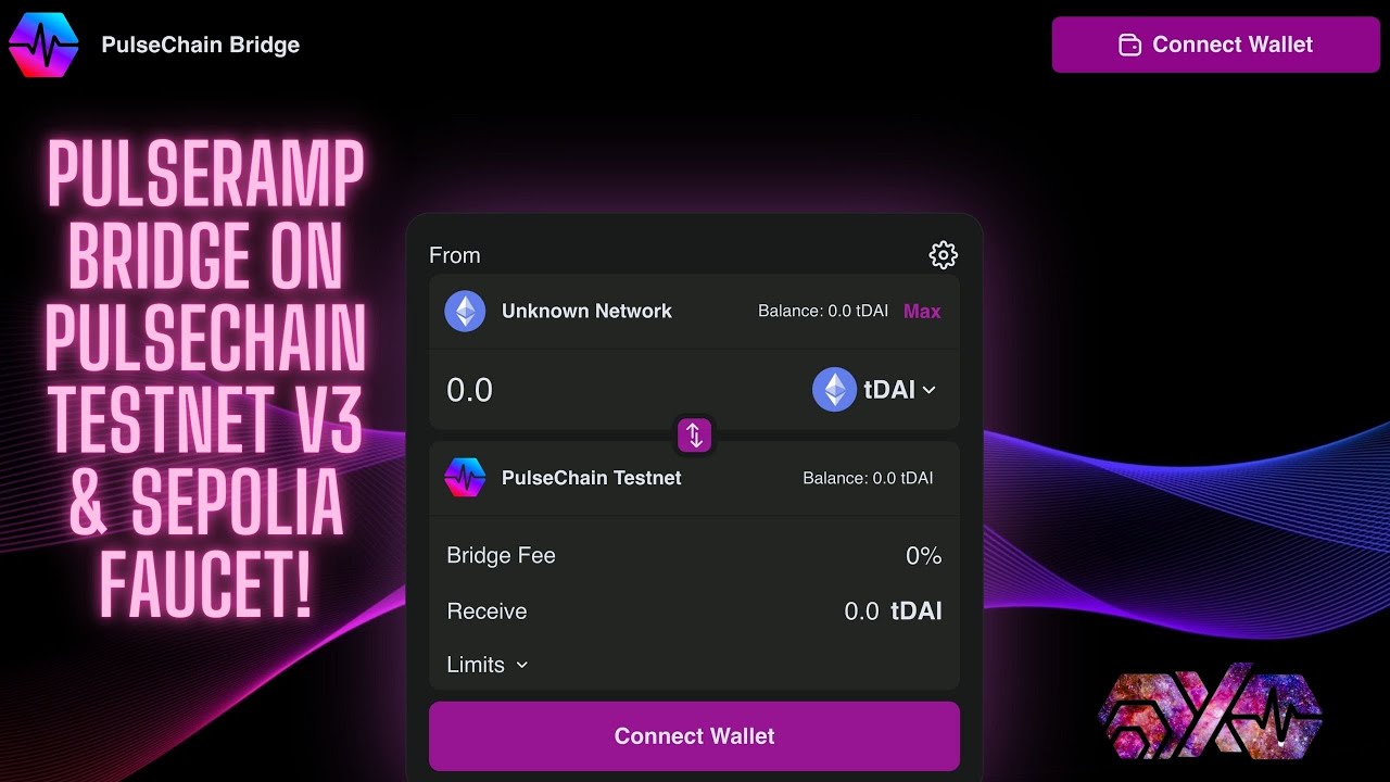 Pulseramp Bridge On Pulsechain Testnet V3 & Sepolia Faucet! - YouTube