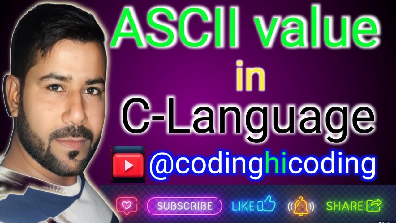 Ascii Value In C Ascii Value Kya Hai What Is Ascii Value Ascii