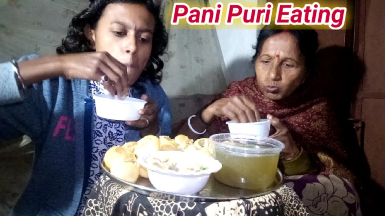Eating Pani Puri||Pani puri#eatingshow#indianfood#panipuri - YouTube