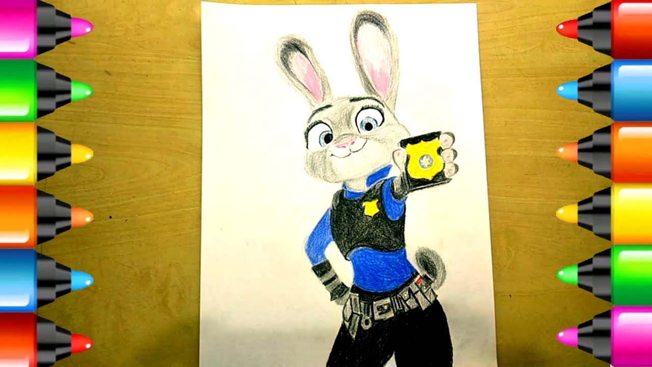 Judy Hoops from Zootopia Drawing|Zootopia Drawing easy #zootopia #judy ...