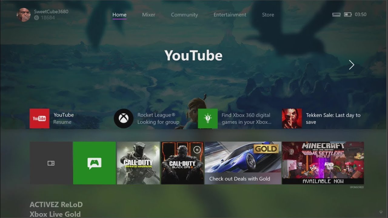 New xbox preview update August 2017 (New Gui) - YouTube