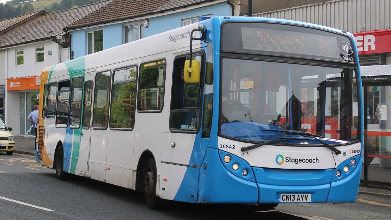 Hillclimbs - Stagecoach South Wales 36842 - Route 55 - YouTube