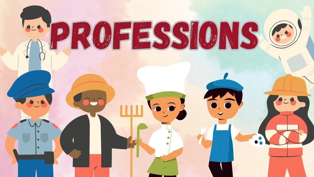 Profession name for kids|jobs and occupation|kids learning video|happy ...