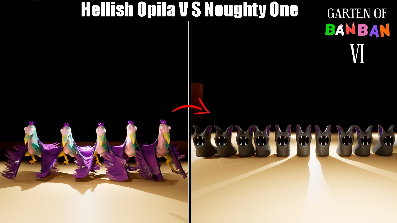 5 Hellish Opila VS 10 Naugty one! Epic Boss Fight! (Garten of Banban 6 ...