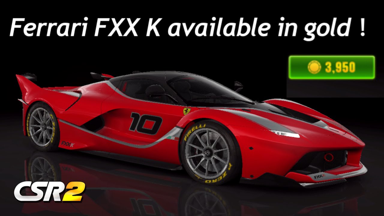 (Expired) Ferrari FXX K available in gold!｜CSR Racing 2 - YouTube